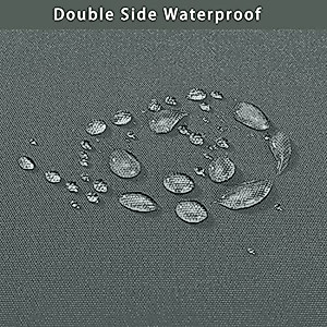 idee-home Deep Seat Patio Cushions, 24x24 Outdoor Cushions, Replacement Cushions Back Cushion, Outdoor Hampton Bay Patio Cushions for Backyard Couch Sofa, 2pcs Set, Seat: 24 x 24 Back: 24 x 22