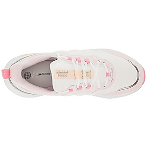 adidas Women's Puremotion Super Running Shoe, FTWR White/FTWR White/Almost Pink, 7.5