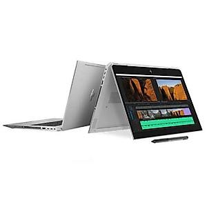 HP ZBook Studio x360 G5 (Intel Xeon E-2176M, 16GB RAM, 512GB PCIe SSD, 15.6"" FHD 1920x1080 Touch, NVIDIA Quadro P1000, ZBook Pen, Win10 Pro), Silver (Renewed)