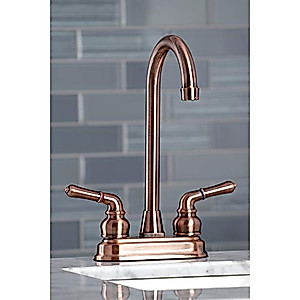 Kingston Brass KB496 Magellan Bar Faucet, Antique Copper, 2.75 x 2.75 x 2.13