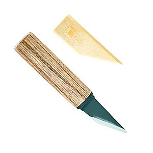 Kiridashi Craft Pocket Knife Japanese Steel Blade Wooden Handle with Sheath for Right-handed