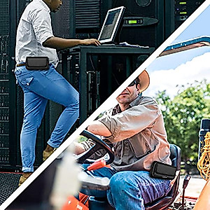 ykooe Rugged Nylon Holster for iPhone 14, 14 Pro, 13, 13 Pro, 12, 12 Pro, 11, 11 Pro, XR, Galaxy S23, S22 Cell Phone Belt Holder for Men (Fits Phone with Otterbox Commuter/Symmetry Case on), L