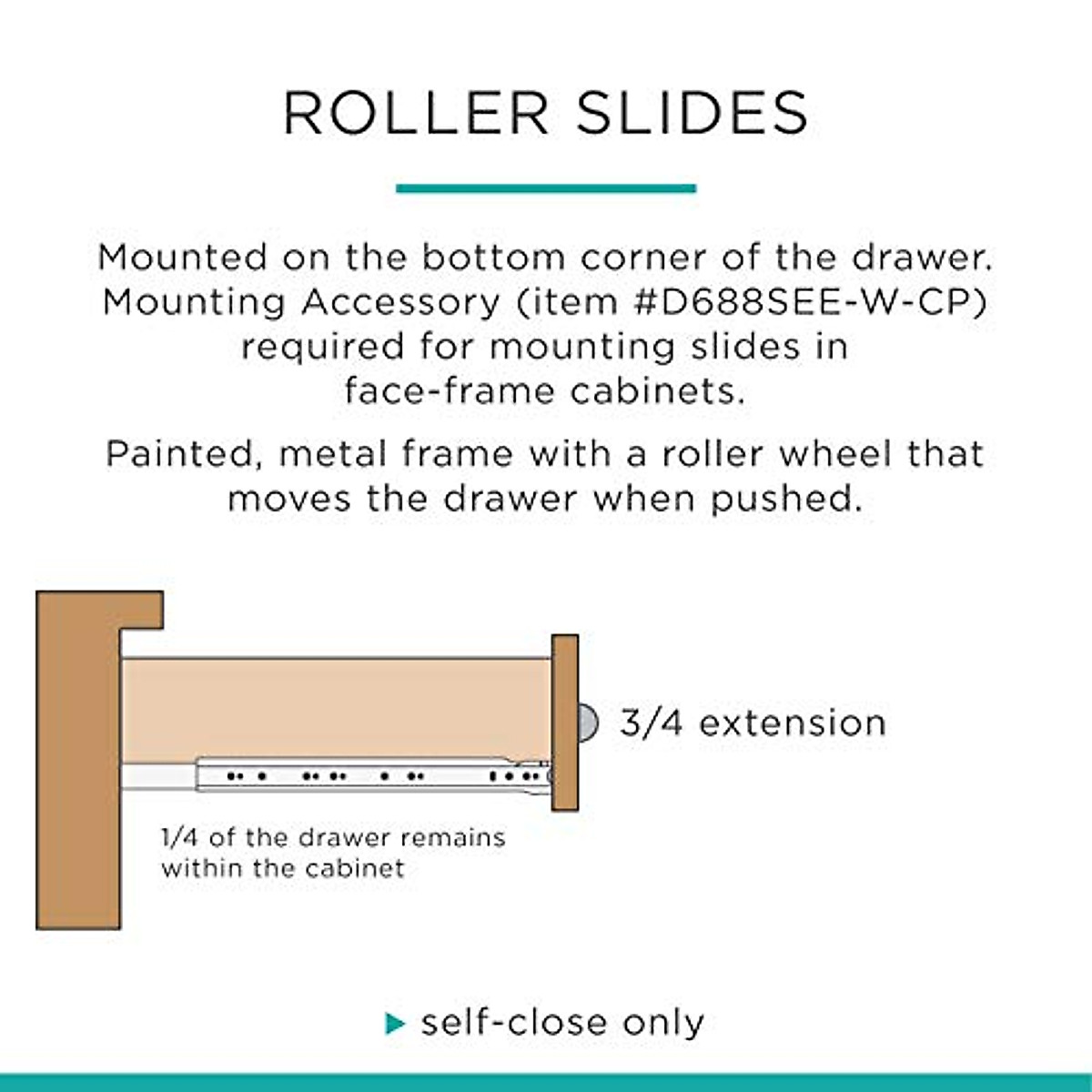 Liberty Hardware 941405 Soft-Close Ball Bearing Drawer Slide, 14-Inch, Set of 2, Zinc Plated