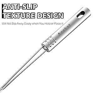 Anaeat Stainless Steel Spider Strainer Skimmer, Set of 3 Professional Kitchen Pasta Strainer Spoon with Long Handle - Asian Strainer Ladle Wire Skimmer Spoons for Cooking and Frying (4.5"+5.3"+6.1")