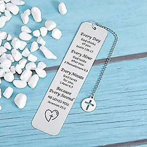 Christian Gifts for Women Bookmarks Inspirational Bible Verse Religious Gifts for Friends Sister Her Daughter Encouragement Easter Gifts for Women Men Christmas Birthday Valentines Day Gift