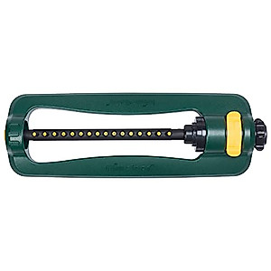 Melnor 65148AMZ TurboTek Oscillating Sprinkler, 2,800 sq. ft., Quick Connect Bundle, 16 Precision Nozzle, Green, Yellow