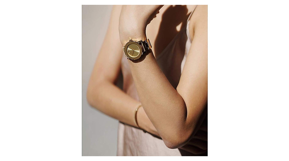 Movado Women's BOLD Gold Watch - Elegant Sunray Dial & Swiss Quartz