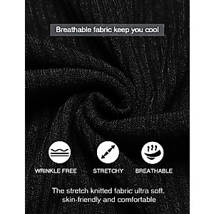 COOFANDY Men's Muscle T Shirts Stretch Short Sleeve V Neck Bodybuilding Workout Tee Shirts