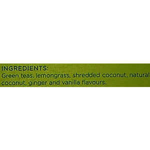 Harney & Sons Green Tea with Coconut, Ginger and Vanilla, 30 Sachets (75 g), 6.7 Ounce