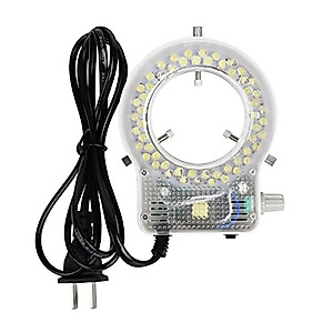 Lab Microscope Equipment Microscope LED Ring Light Adjustable Lamp 110V-240V Microscope Circle Light for Industrial Microscope Microscope Accessories (Color : White)