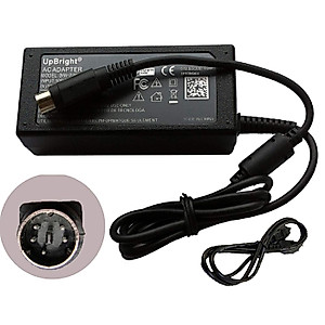 UpBright Mini 5-Pin DIN 12V 5V AC/DC Adapter Compatible with Dynex PATA IDE Hard Disk Drive Enclosure HDD HD 12VDC 1.5A 2A 5VDC DC12V DC5V 1500mA 2000mA 12.0V 5.0V Power Supply Cord (w/Small 5-Prong)