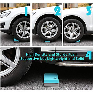 Heathyoga Yoga Blocks 2 Pack with Strap, High Density EVA Foam Yoga Block and Yoga Strap Set to Support and Improve Poses and Flexibility (Turquoise)