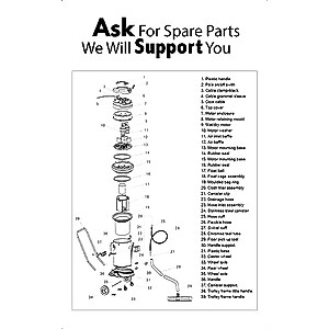 Farag Janitorial Industrial Vacuum Cleaner Wet/Dry - 2 Motors - 21 Gallon JM773