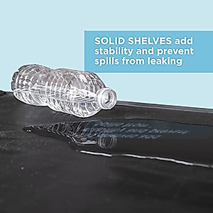 BLACK+DECKER, 4-Tier Light Duty Storage Shelf, 50lbs/Shelf (47”H x 22.1”W x 14.3”D), Plastic Shelving Unit