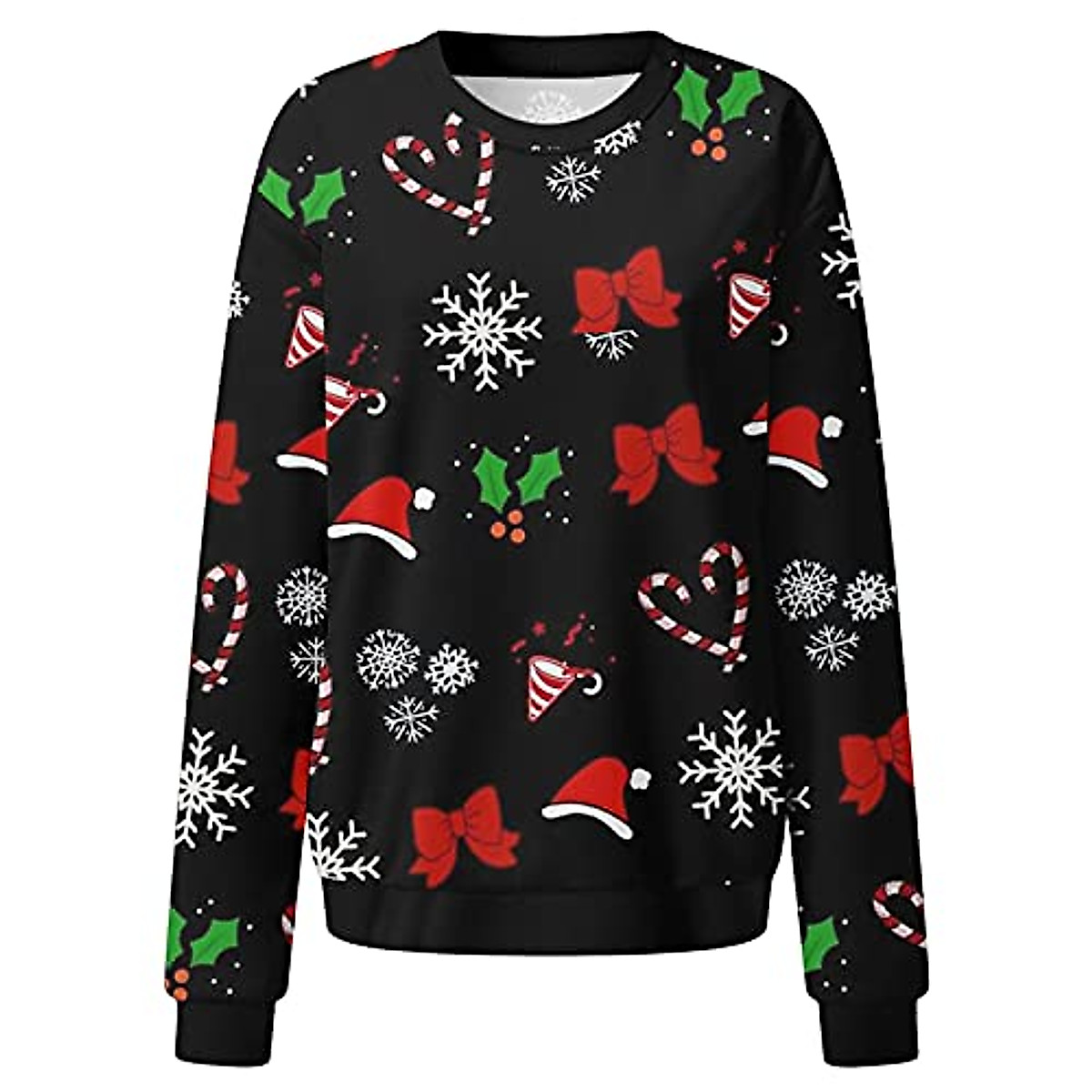 Christmas Shirts for Women Women Crop top Ugly Xmas Crewneck Christmas Tree Print Leopard Tunic Pullover Sweater Lapel Work Office Women’s Clothes Women Halloween Costumes Xmas Plaid Tree Color Block