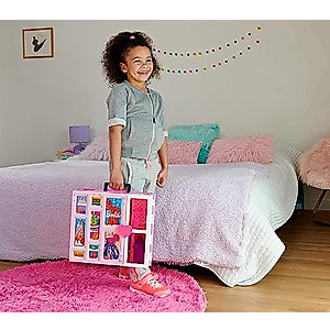 Barbie Dream Closet Playset, 35+ Clothes & Accessories Including 5 Complete Looks, Pop-Up Second Level, Mirror & Laundry Chute