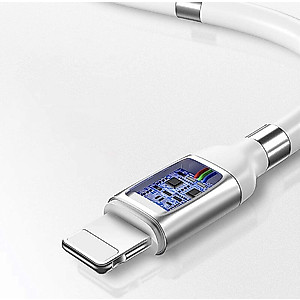New Magnetic Charging Cable USB-Lighting New Winding Technology Very Organized 3ft Long Fashionable 3A Fast Charging Data Transfer Cord (Lighting)