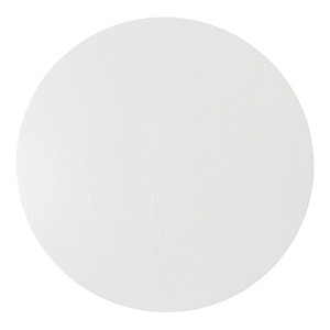 kevinplus 46.5'' Round Wood Dining Table for Living Room Dining Room Kitchen, Modern Circle Dining Kitchen Table for 4-6, Contemporary Living Room Dining Room Table Furniture (φ46.5"x30.2", White)