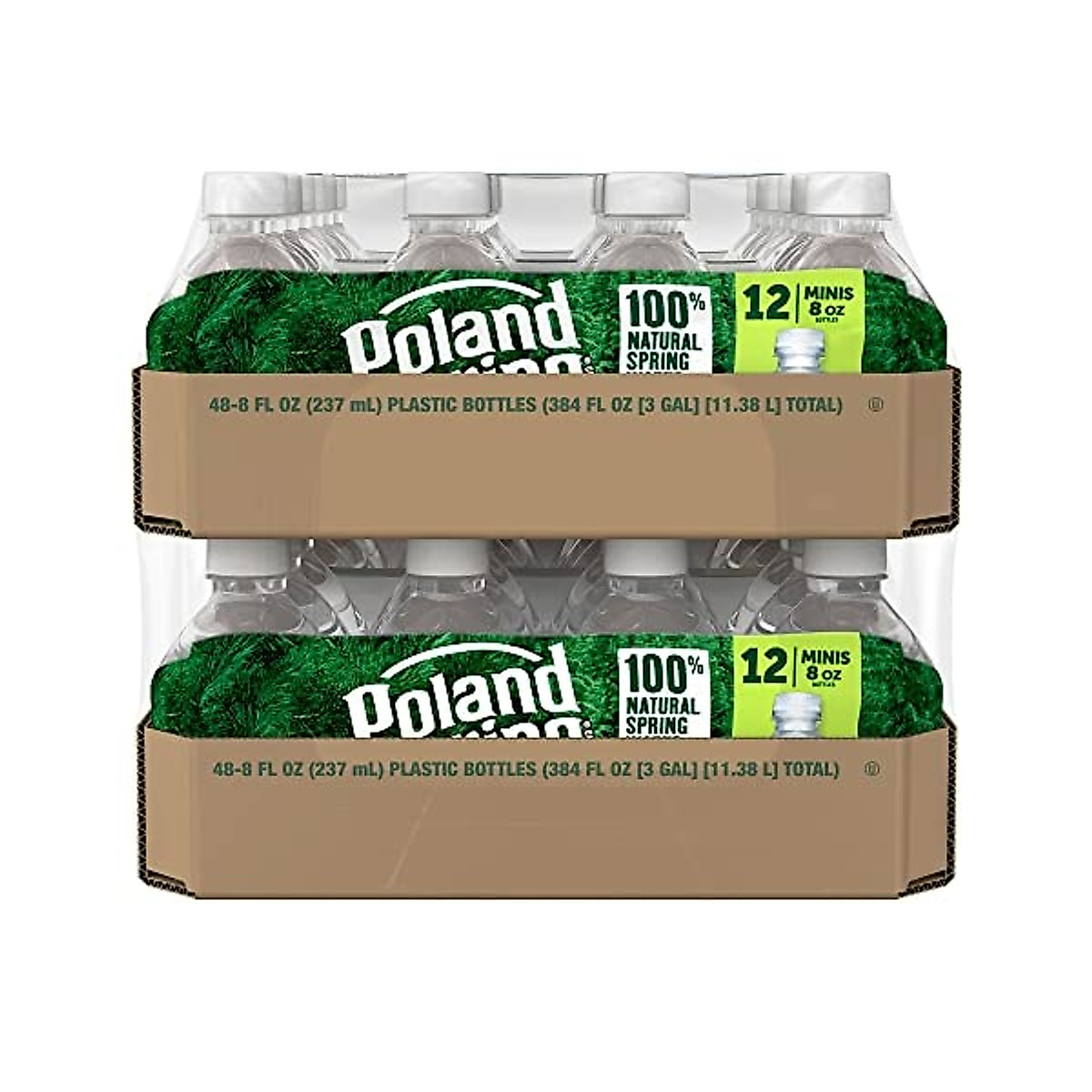 Poland Spring 100% Natural Premium Spring Water - Small, Mini 8 Fl Oz Bottles | Pack of 24