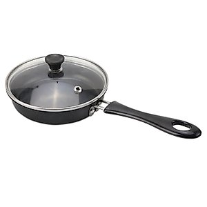 SunshineFace Egg Frying Pan, Nonstick Frying Pan with Lid, Mini Cooking Frying Pan, Smoke- Free Camping Stone Cookware, 4. 7 inch