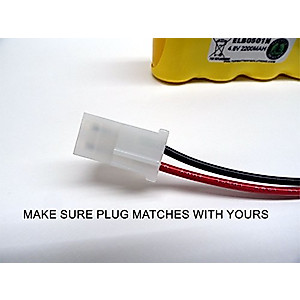 3PC New Replacement Lithonia ELB0501N Battery