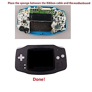 HISPEEDIDO 3.2 inch Backlight LCD Backlit V2 IPS Screen,10 Brightness Adjustable,5 IN 1 Repair Upgraded Custom Mod Kits Compatible for Game Boy Advance GBA