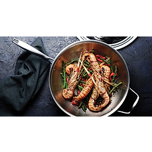 Tramontina Tri-Ply Clad Wok Stainless Steel 12 inch, 80116/046DS