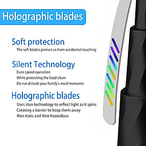 EaseHive 4 Pack Fly Fan for Table, Portable Fan for Outdoor, Battery Powered Table Fan, Soundless and Portable Fan, for Party,Barbecue,Picnic,Traveling