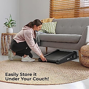 Lifepro Smallest Portable 30in Walking Pad Under Desk Mini Treadmill, Under Desk Small Work Desk Compact Mini Treadmill - Max Speed 3 MPH, 220 Lbs Max Weight, Home & Office Mini Walking Pad Treadmill