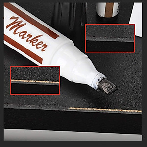 DEWEL Furniture Markers Touch Up, Upgrade Wood Furniture Repair Kit, Premium Wood Scratch Repair Markers and Wax Sticks for Wood Stains Scratches Hardwood Wooden Floor Tables, Set of 17