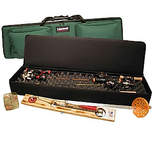 Lakewood Fishing Gray Medium Ice Rod Caddie W Shoulder Straps