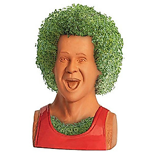 Chia Pet Richard Simmons with Seed Pack, Decorative Pottery Planter, Easy to Do and Fun to Grow, Novelty Gift, Perfect for Any Occasion