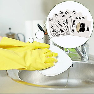 Funtery Cat Swedish Kitchen Dishcloths, 8 Pcs, Wooden, Absorbent, Quick Drying, Suitable for Daily Use, Cat Lover Gifts