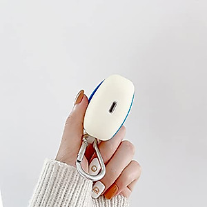 Compatible with Airpod Case Cute,3D Cartoon Cute Design Silicone for Airpod 1/2 Case for Kids/Girls/Teens Boys (Skin Cream Blue)