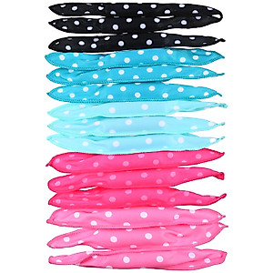 Bememo 40 Pieces Hair Rollers Soft Sleep Foam Tousle Curlers Rag Curlers for Hair Styling Tools Heatless Pillow Sponge to Sleep in DIY Tousle Curler Rollers Sponge(Dot,Color Set 1)