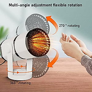 TTSITG Portable Car Heater Defroster, 12V 150W Car Defroster Defogger with 360 Degree Rotary Base 2 in 1 Plug in Cigarette Lighter Car Heater and Cooling Fan for Automobile Windscreen Winter (12V)