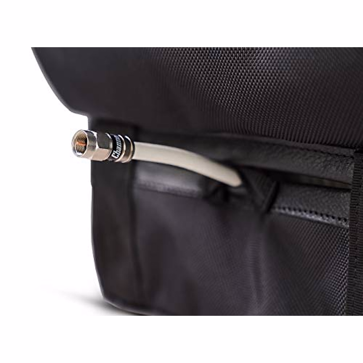 Channel Master Coax+ Coaxial Cable & Tool Bag System - 500 FT Premium-Grade RG6 Coaxial Cable, Enhanced Tri-Shield Construction Reduces RF Interference and TV Reception Issues, Indoor/Outdoor (Black)