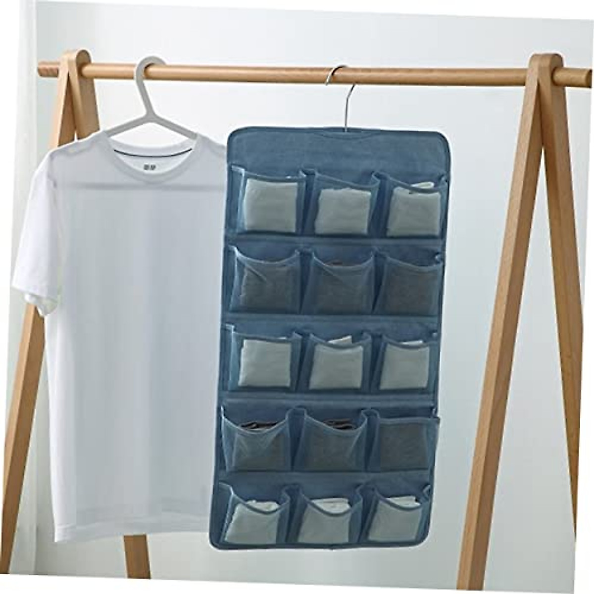 Cabilock Storage Bag Organizer Pocketbooks Hanging Garment Bag Bra Hanging Pockets Wall Hanging Storage Pouches Hanging Underwear Organizer Underwear Storage Bag Wardrobe Underwear Bag Bra