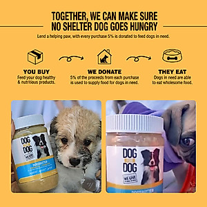 Dog for Dog Peanut Butter with Prebiotic & Probiotics for Dog | Dog Friendly Peanut Butter Treats Improves Immune System & Gut Health | Dog Probiotic Calming Treats for Itchy Skin - Made in The USA