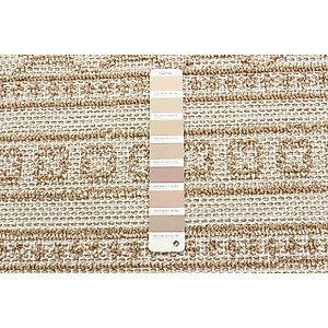 eCarpetGallery Vintage Turkish Area Rug for Living Room Bedroom 5x7 Taupe Carpet, High Low Pile Textured Rug, 368016