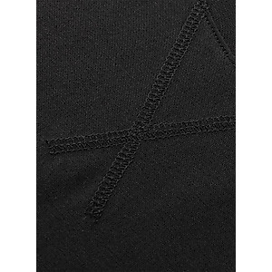 JMIERR Men's 3 Pack Cotton Hipster Hip Hop Longline Crewneck T-Shirt, Short Sleeve Gym Workout Athletic T Shirts for men Pack,M, Black/Black/Black