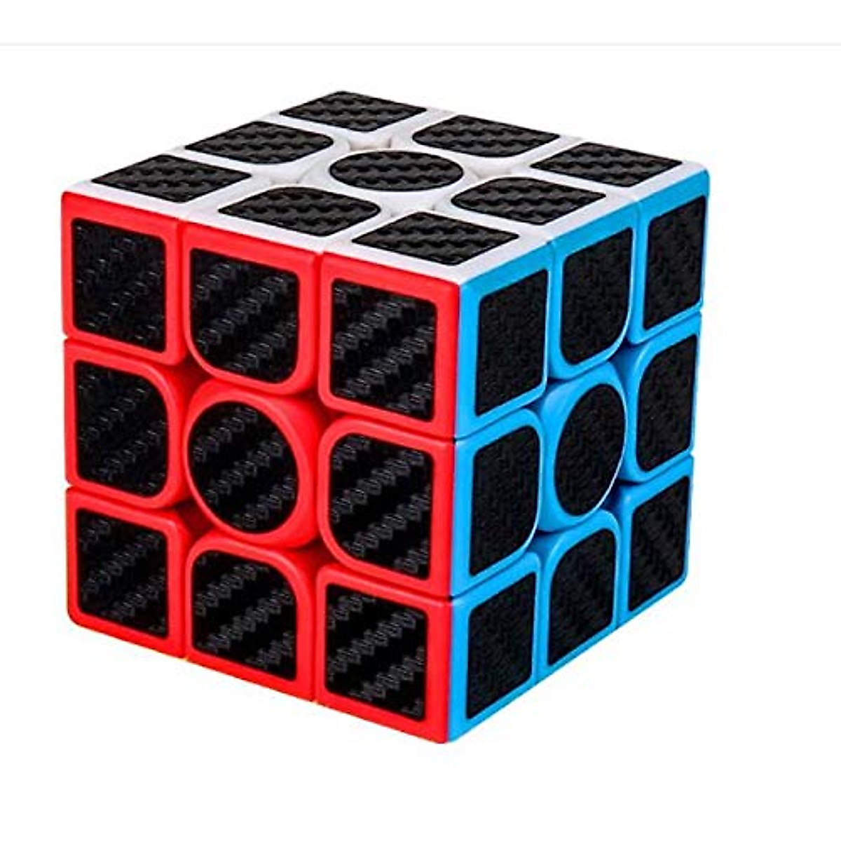 Cuberspeed MFJS MeiLong Carbon Fiber Cubic Gift Box Bundle Phantom Carbon Fiber Sticker Speed Cube 2x2 3x3 4x4 5x5 Stickerless with Black Sticker Puzzle