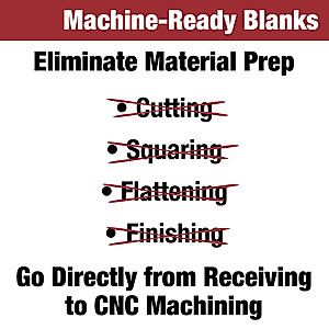 TCI Precision 4140 Carbon Steel Plate Sheet, 6-Side Precision Sized, Ground and Milled Flat Blanks .625” Thick X 12.000" X 11.750"