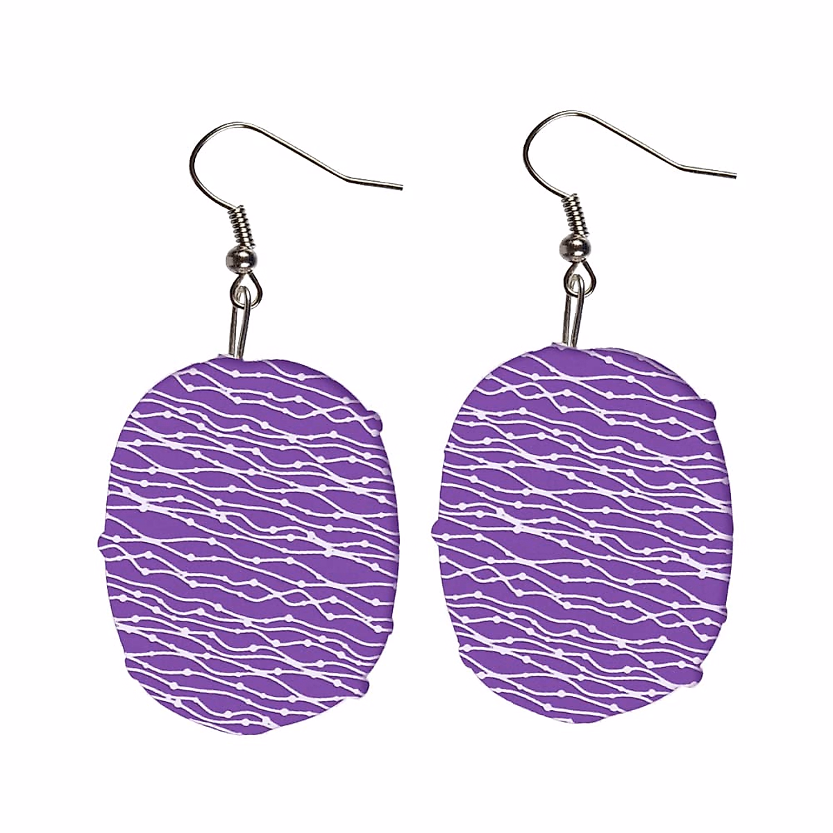 Silk Screen Stencils for Polymer Clay, 2PCS Reusable Silkscreen Print Kit, DIY Silk Screen Printing Stencils for Printing on Clay & Other Jewelry Clay Earrings Decoration