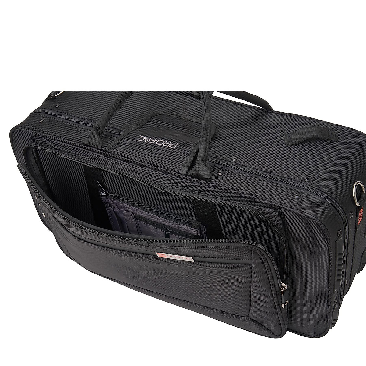 Protec Trumpet Rectangular PRO PAC Case with Mute Storage Compartment, Model PB301 Black