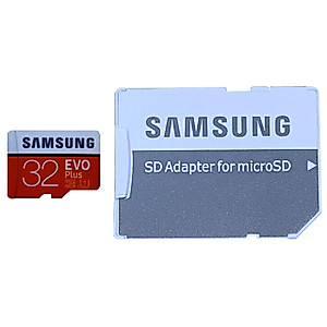 Samsung 32GB Micro SDHC EVO Plus Memory Card with Adapter Works with Samsung Galaxy Note 10+ Cell Phone, Note 10+ 5G Smartphone (MB-MC32G) Bundle with (1) Everything But Stromboli SD, TF Card Reader