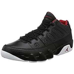 Nike Men's Air Jordan 9 Retro Low Black/White/Red 832822-001 (Size: 11)
