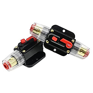 100A 80A 60A 50A 40A 30A 20A 12V / 24V / 48V DC Resettable Circuit Breaker Resettable Insurance for Solar Photovoltaic Connector (Color : 150A)