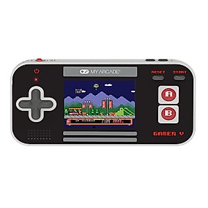 My Arcade Gamer V Classic-Red: Portable Gaming System with 220 Games, 2.5" Color Display, Pocket Size (DGUN-3911),Black