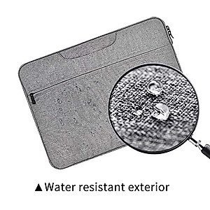 Master Lin Laptop Sleeve Compatible with 15.6 inch MacBook chromebook,Notebook Computer, Polyamide Multifunctional Briefcase Bag, Grey